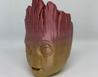 3D Printed Groot Pot Holder | Baby Groot Planter | Desk Organizer ...