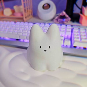 Cat Desk Buddy, Cozy Gamer Desk Friend, Handmade Desk Decor, Aesthetic ...