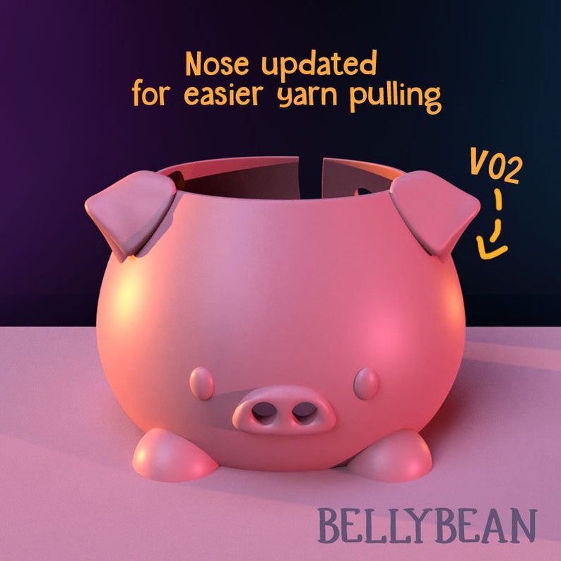Plump Piglet Yarn Bowl Holder for Knitting Crochet | Accessories ...