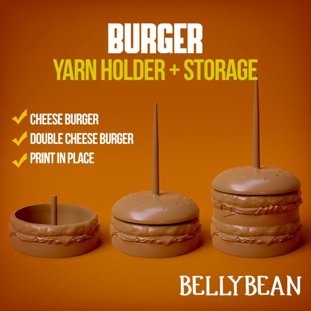 Burger Storage and Holder | Yarn Holder for Knitting Crochet ...