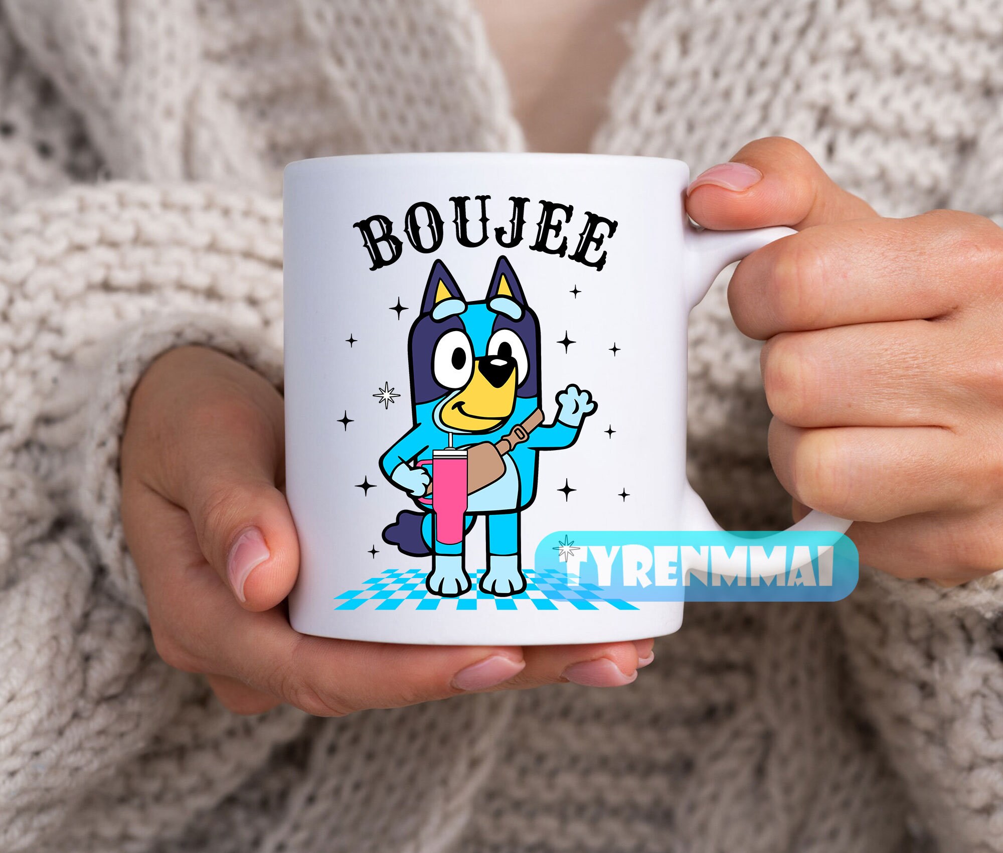 Cartoon Characters Boujee Belt Bag Stanley Tumbler Bougie Style PNG ...