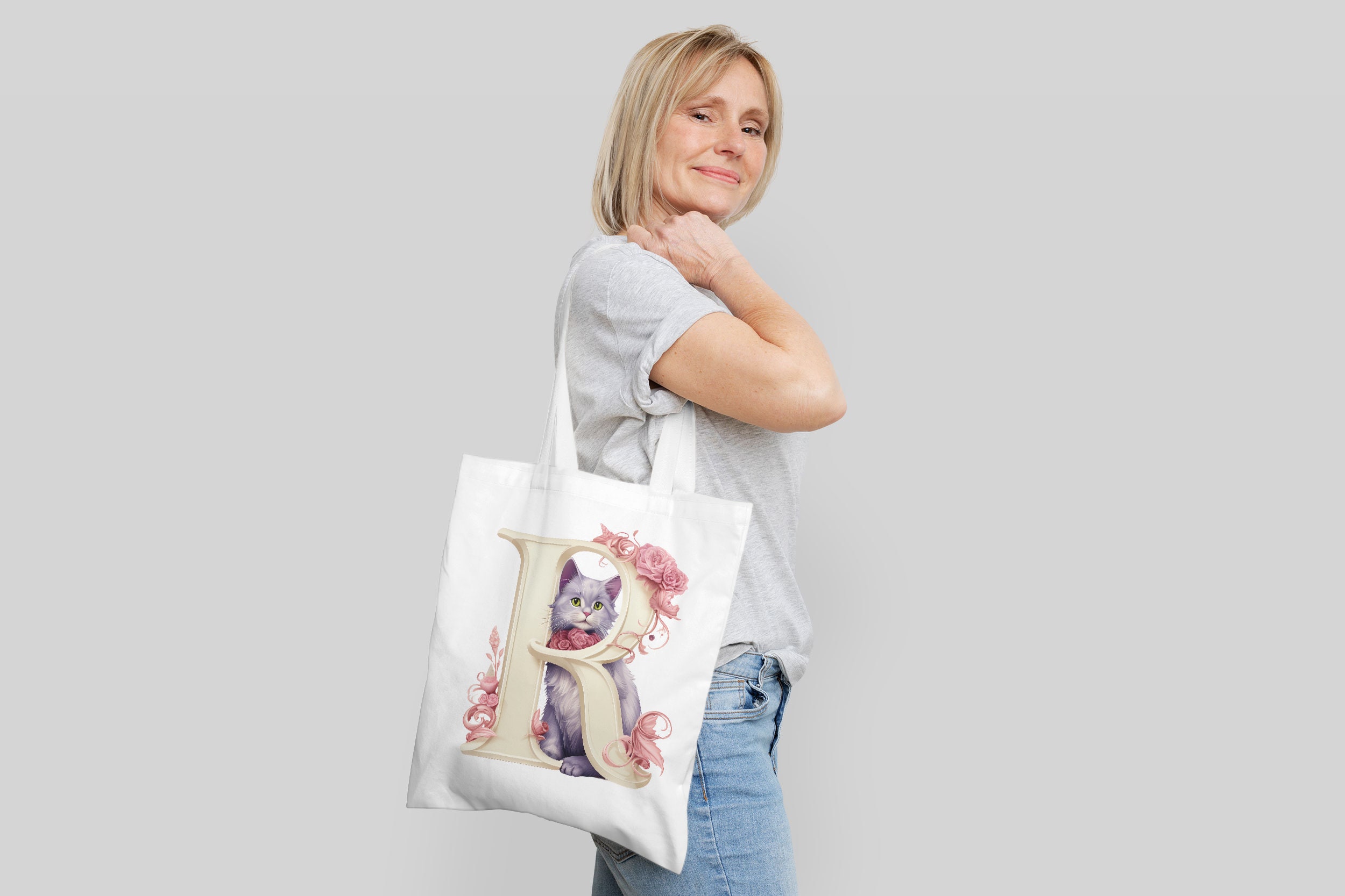 Cute Cat Alphabet Letters Printable PNG Files for Crafting & Design ...