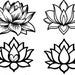 Lotus Flower- Laser Cut, Wall Decor, Digital Download File - Etsy