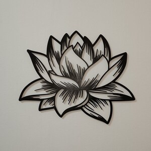 Lotus Flower- Laser Cut, Wall Decor, Digital Download File - Etsy