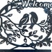 Welcome Birds Sign With Name- Laser Cut 30X30 Cm - Etsy