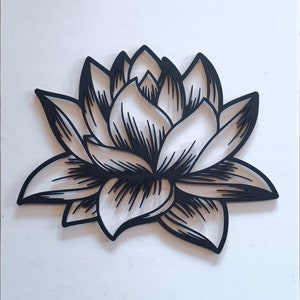 Lotus Flower- Laser Cut, Wall Decor, Digital Download File - Etsy