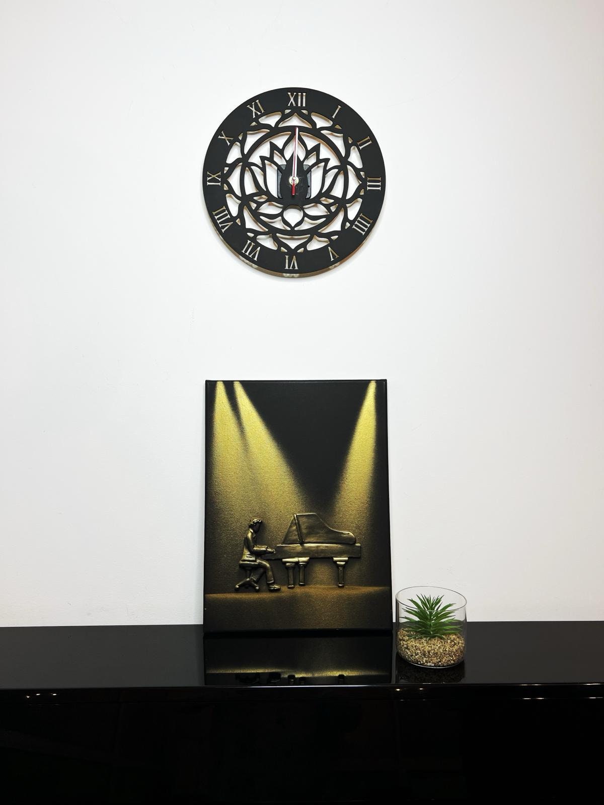 Lotus Flower Clock- Laser Cut Digital Download File - Etsy