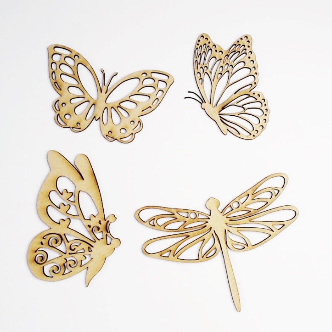 Butterfly and Dragonfly- Laser Cut, Wall Decor, Digital Download File ...