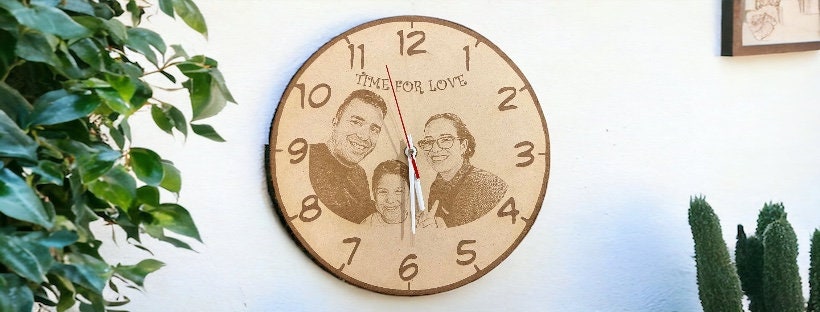 Clock Tempate- Laser Cut, Laser Engraving 29x29cm - Etsy