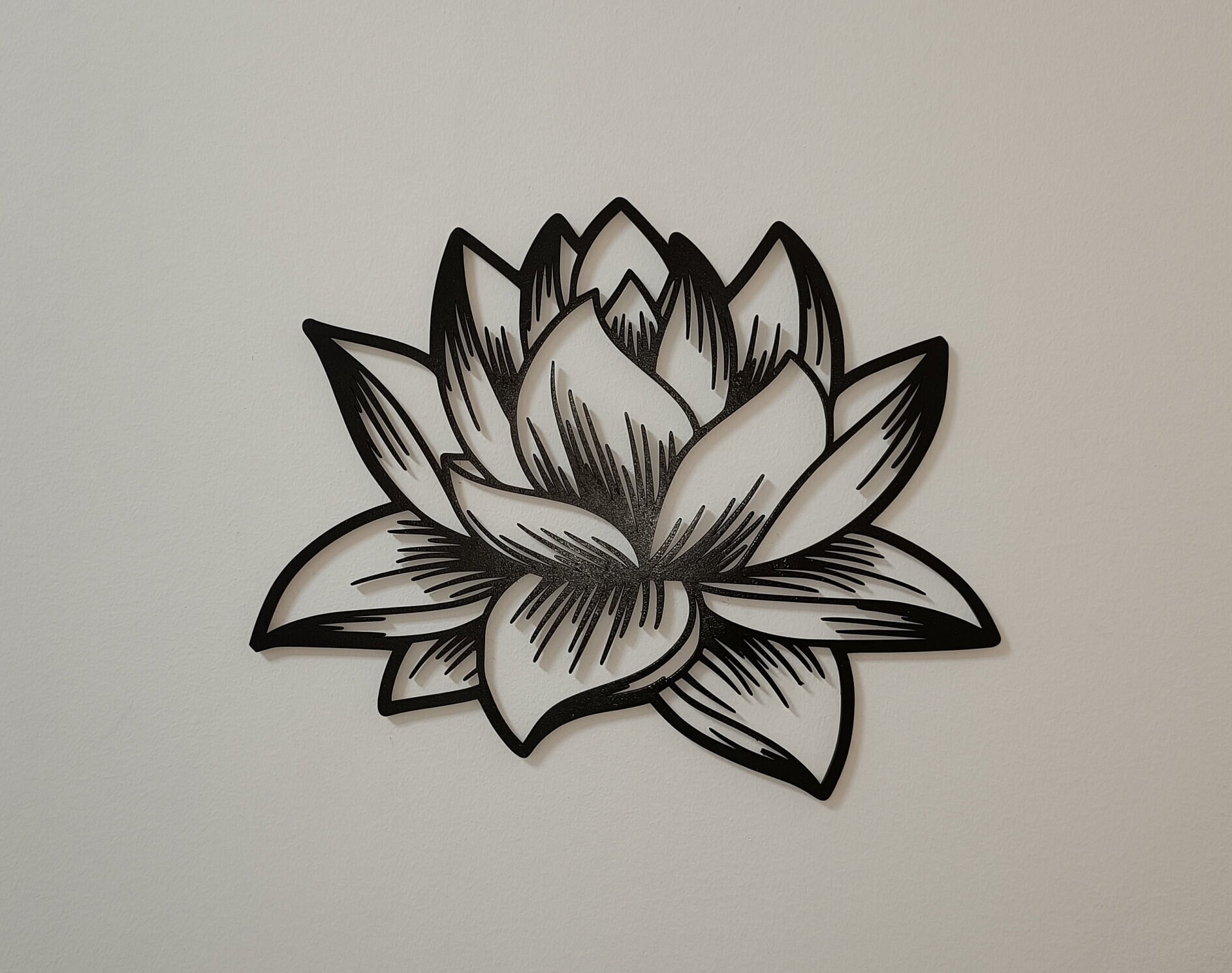 Lotus Flower- Laser Cut, Wall Decor, Digital Download File - Etsy