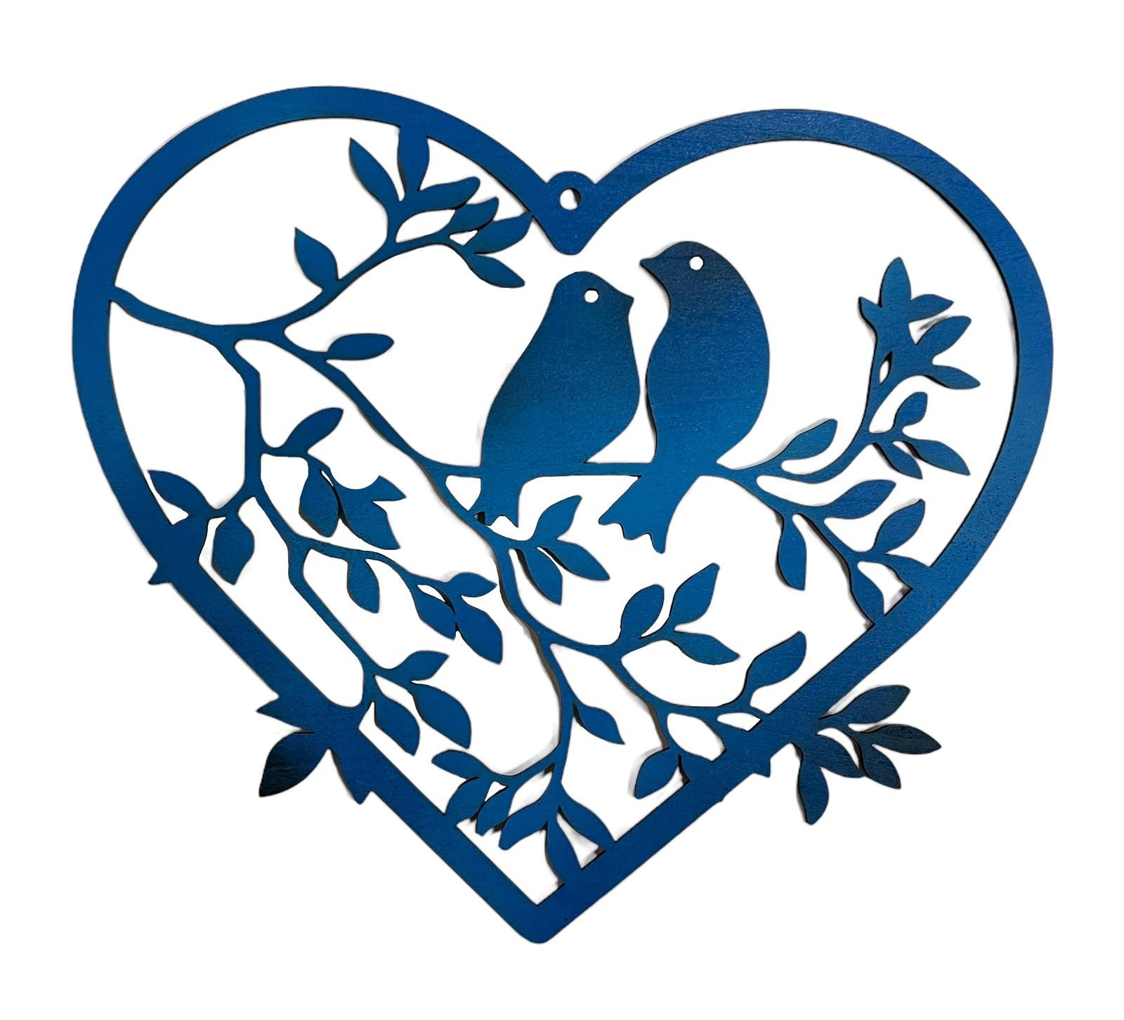 Heart Birds Wall Decor, Laser Cut, Digital Download File - Etsy