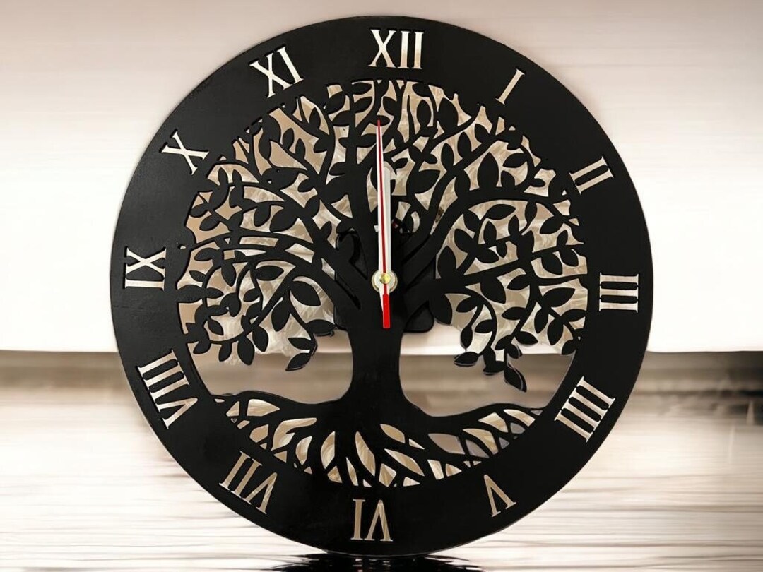 Tree of Life Clock - Laser Cut Digital Download Files for DIY Laser ...