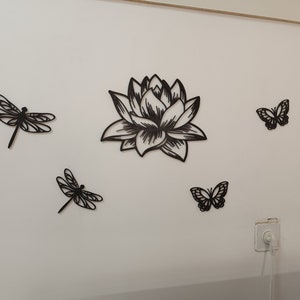 Lotus Flower- Laser Cut, Wall Decor, Digital Download File - Etsy