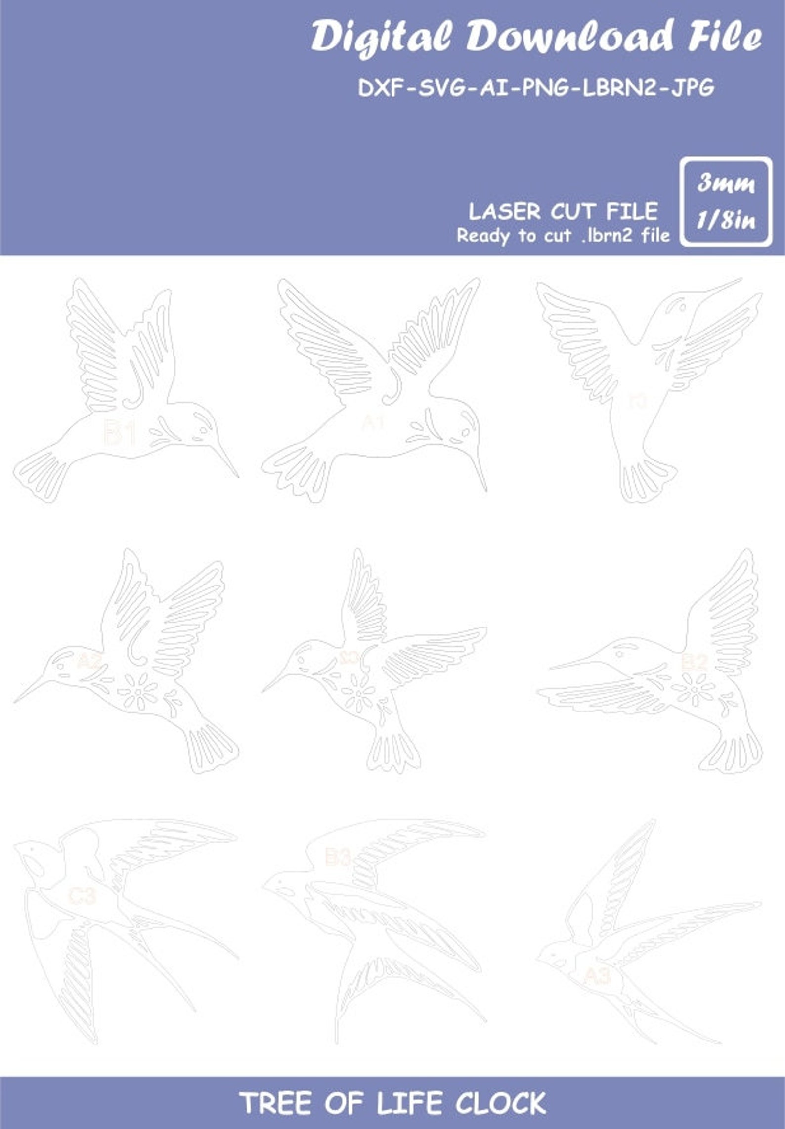 Single Birds Laser Cut Wall Decor - Etsy