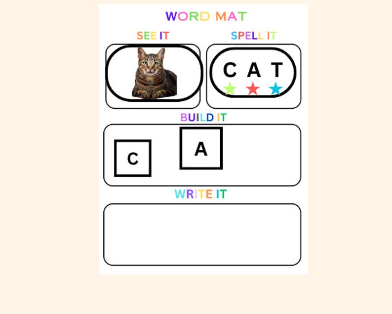 CVC Words Builder, CVC Worksheet, Learn to Read, Spelling & Writing ...