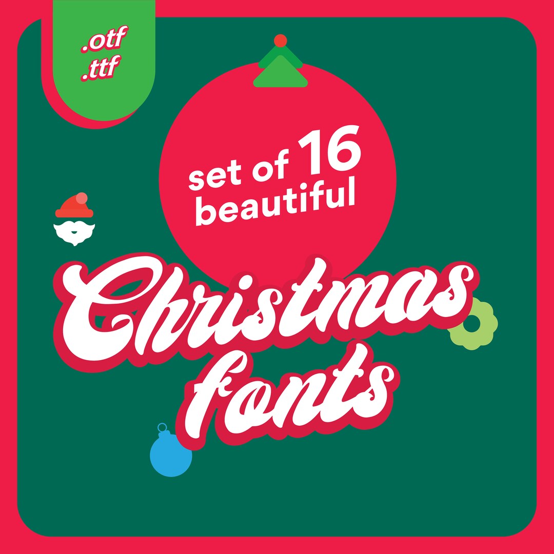 Handwriting Christmas Fonts Bundle 2023, Artful Font Bundle, Cute Fonts ...