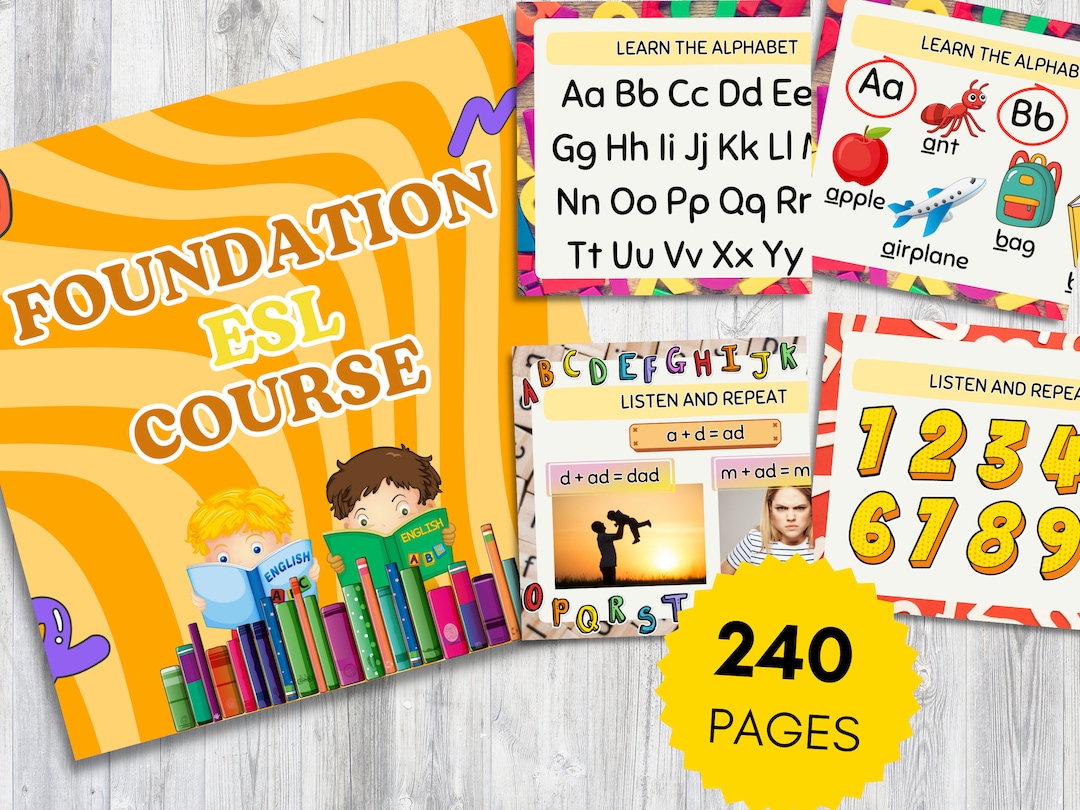 Beginner English Book for ESL Teachers and Homeschooling Parents, 240 ...
