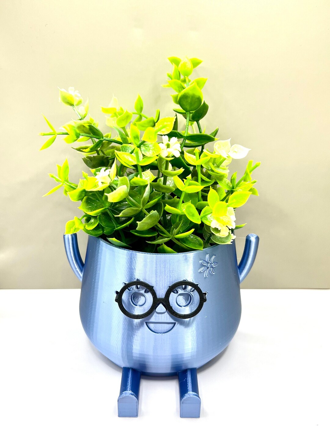 Plant Pot Happy Face Planter Pot Smiley Face Personalised - Etsy