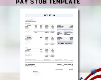 sample payment stub
