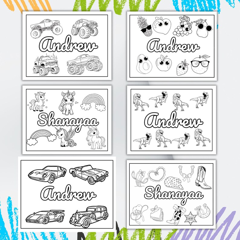 Customizable Coloring Name Pages Editable Personalized Coloring Page ...