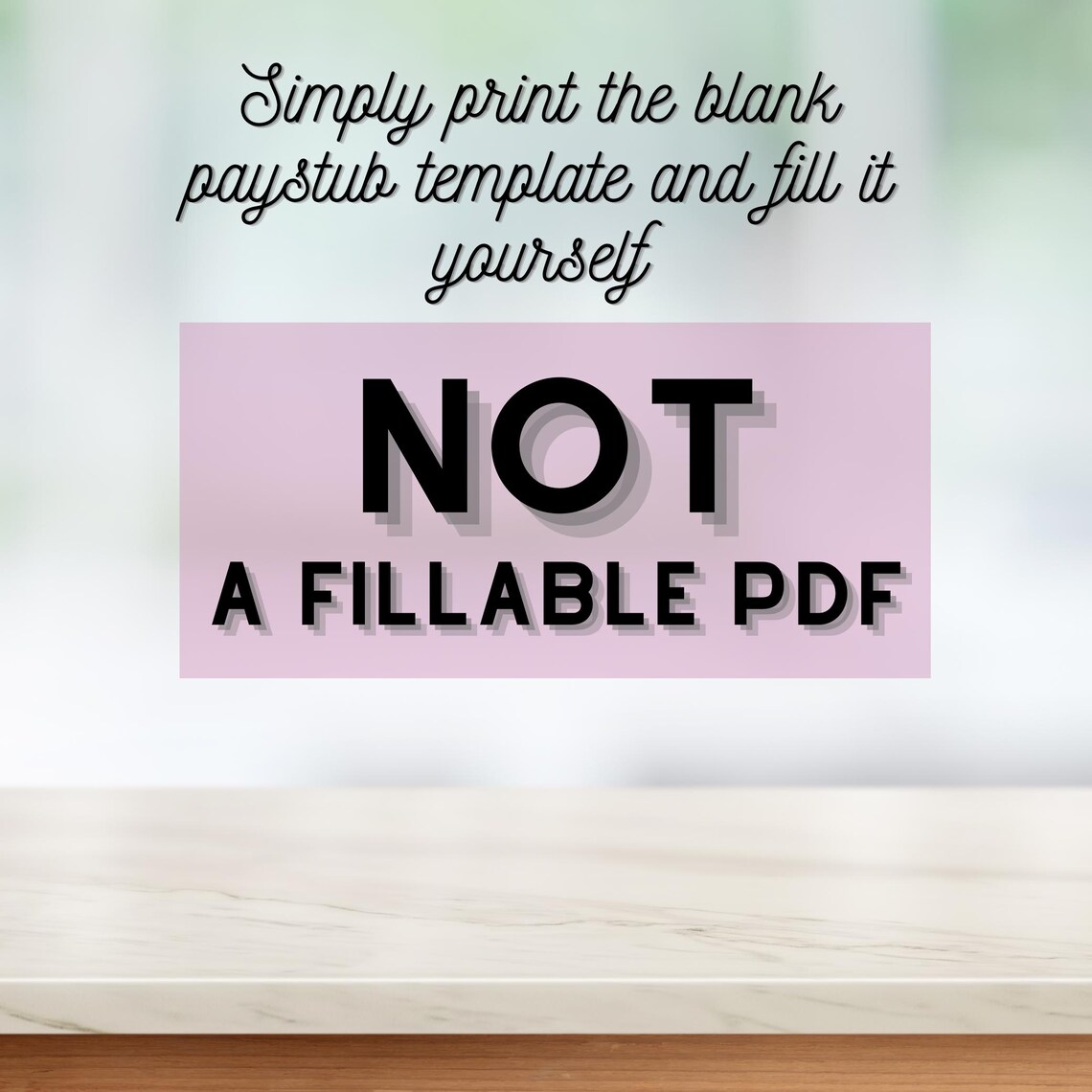 Pay Stub Template for Small Business, Printable Earning Statement ...