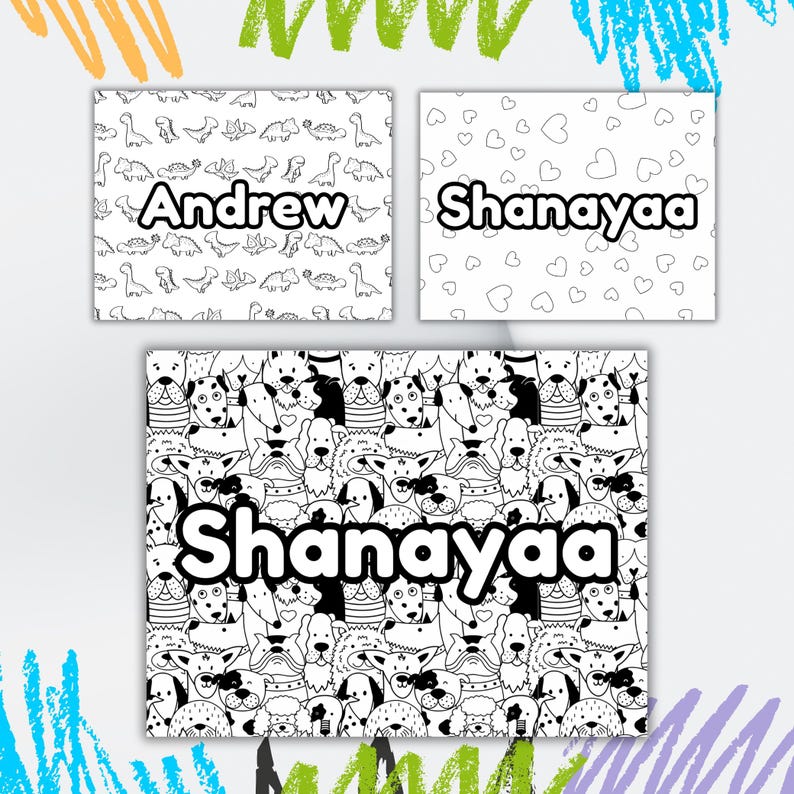 Customizable Coloring Name Pages Editable Personalized Coloring Page ...