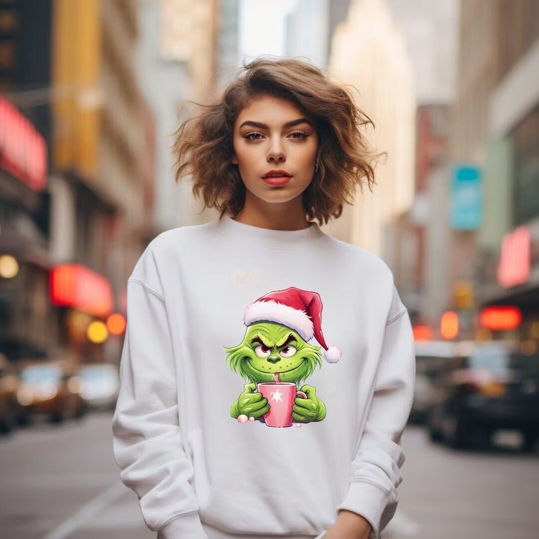 Giggling Grinch Hot Chocolate Mug Clipart - Digital Download ...