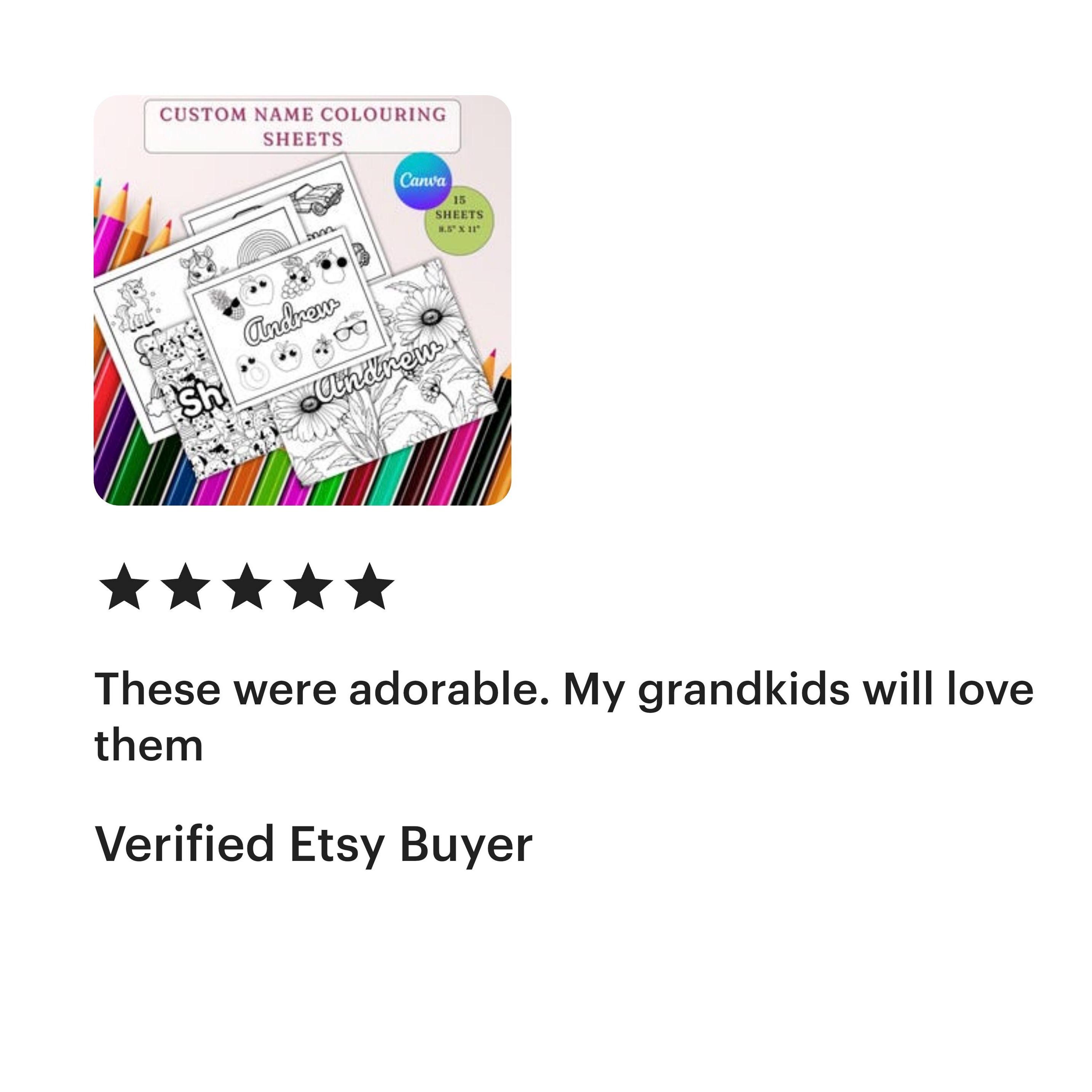 Custom Birthday Coloring Activity Page, Fun Personalized Colouring ...