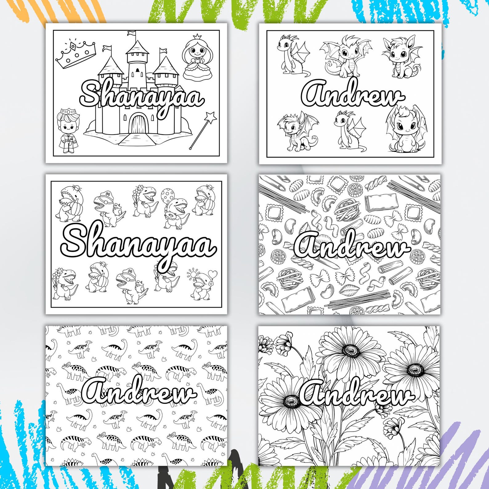 Customizable Coloring Name Pages Editable Personalized Coloring Page ...