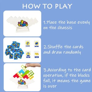 Team Tower Game for Kids & Adults Gift Christmas Unique Skill Fun Play ...