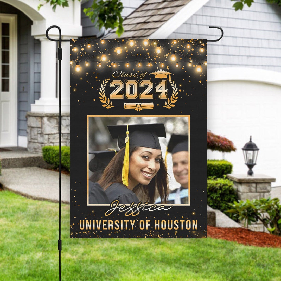Personalized Graduation Flag, Graduation Garden Flag, Graduate Yard ...