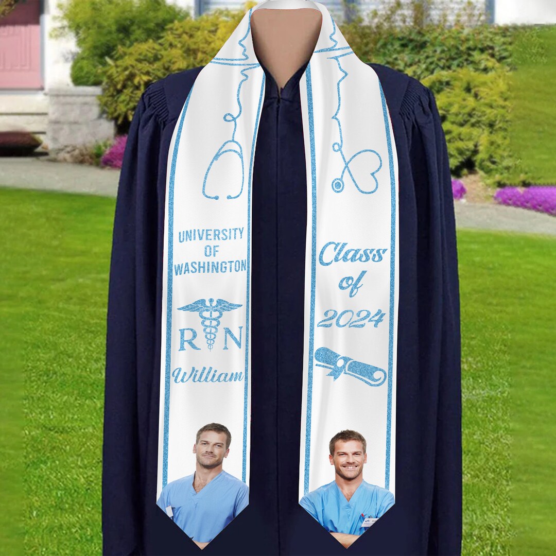 Personalized Class of 2024 Stoles, Nursing Graduation Stole Sash ...