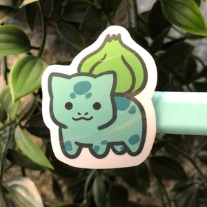 Cute Pokémon Vinyl Sticker Kawaii Chibi Pokémon Laptop Decal Bulbasaur ...