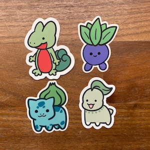 Cute Pokémon Vinyl Sticker | Kawaii Chibi Pokémon Laptop Decal ...