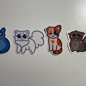 Warrior Cats Vinyl Sticker Set 2 Inches Firestar Ravenpaw Greystripe ...