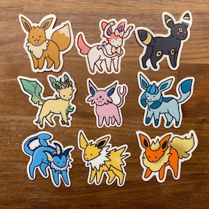 Cute Pokémon Vinyl Sticker | Kawaii Chibi Pokémon Laptop Decal ...