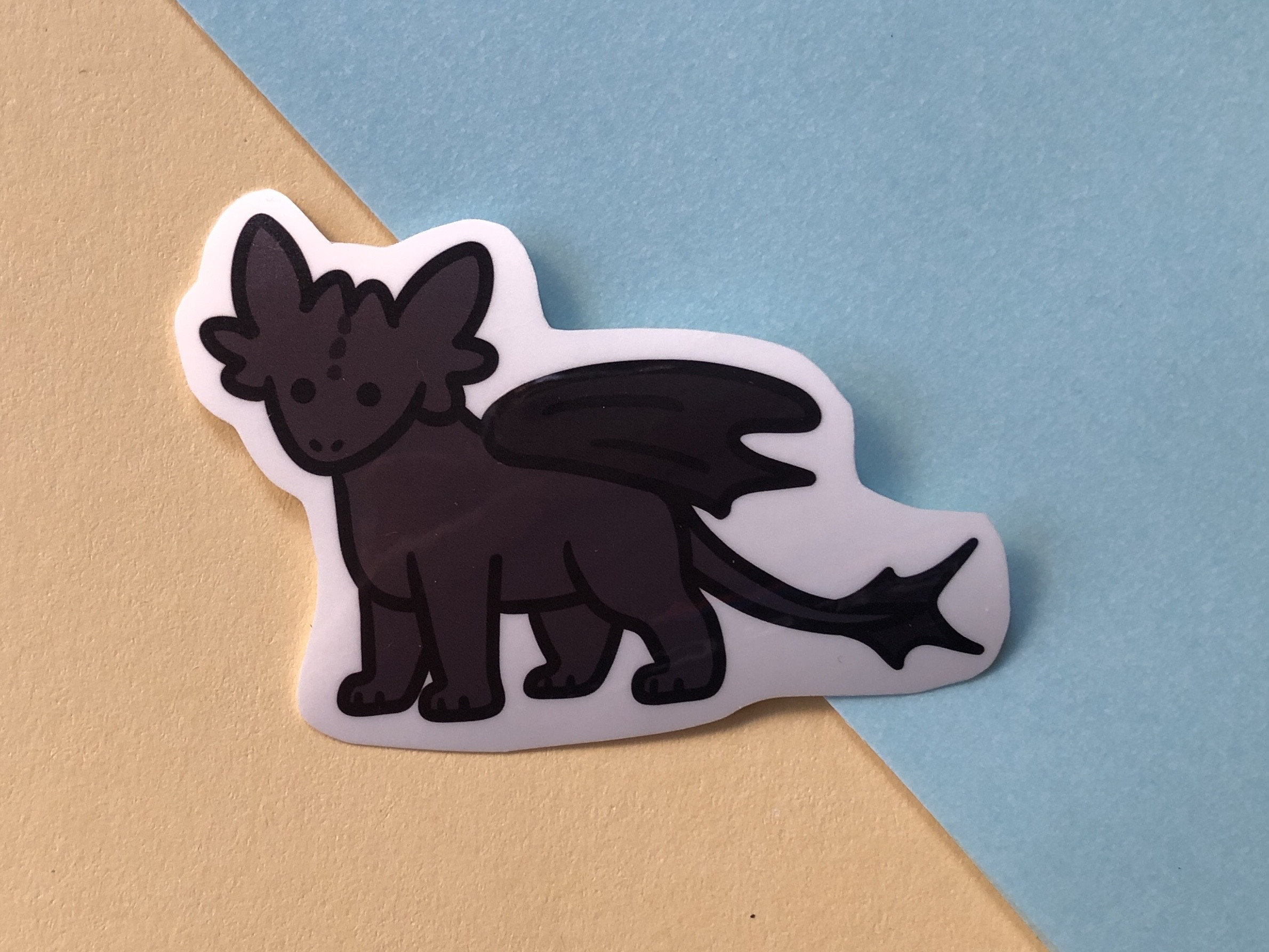 Toothless Dragon Vinyl Sticker Meme Sticker Tiktok Dragon Sticker Funny ...