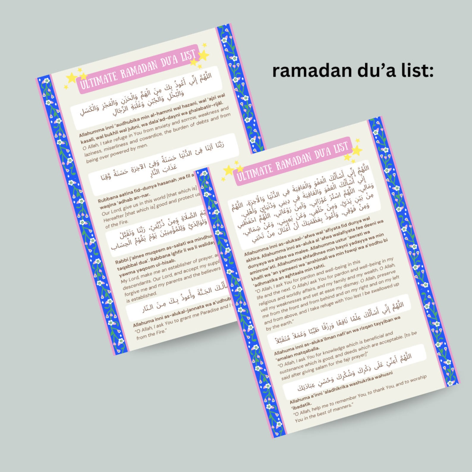 Ramadan Daily Planner Printable, 2024 Ramadan Tracker PDF, Islamic ...