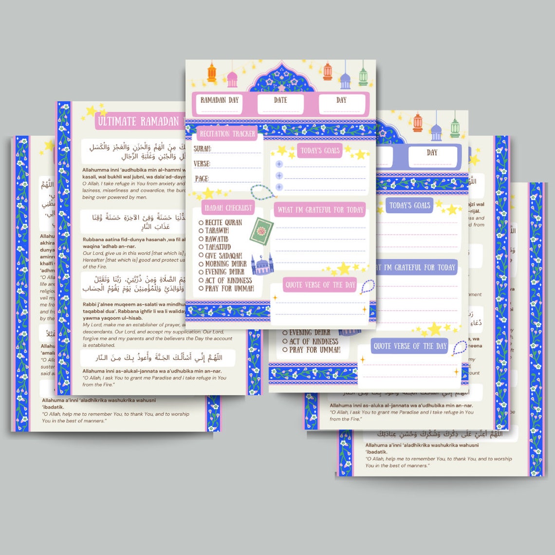Ramadan Daily Planner Printable, 2024 Ramadan Tracker PDF, Islamic ...