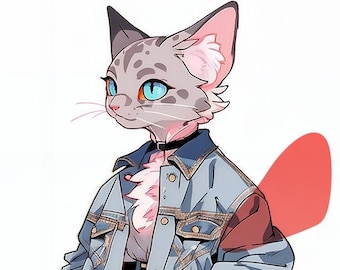 Anime Style Shark Fursona Digital Download HD Image - Etsy