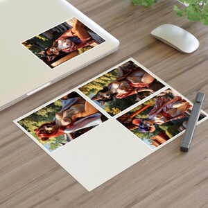 Garden Furry Girls Sticker Sheet Four Vinyl Stickers With Different ...