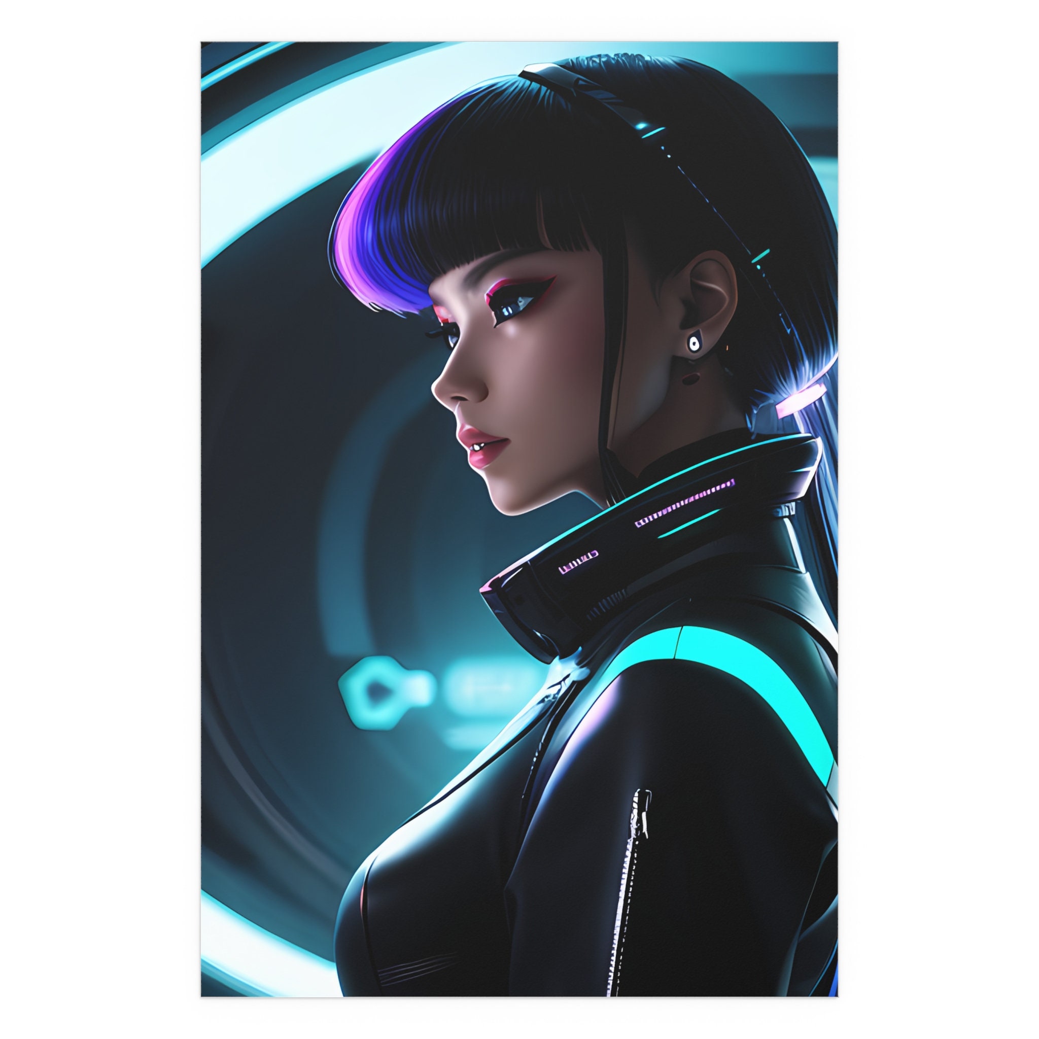 Quantum Cipher Art Print Futuristic Poster Geometric Wall - Etsy