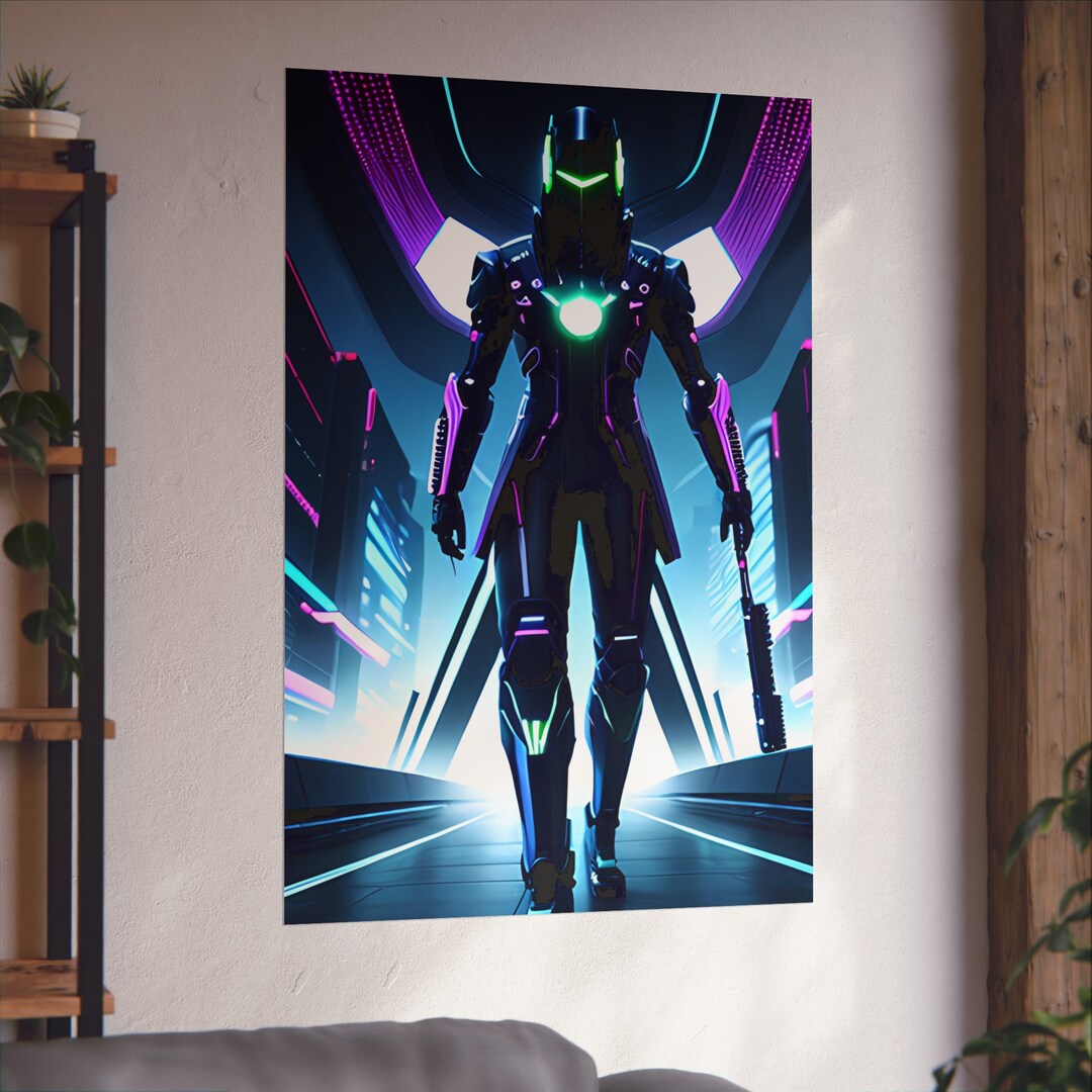 Zenith Infinity: Cyber Soldier Art Print Home Decor - Etsy