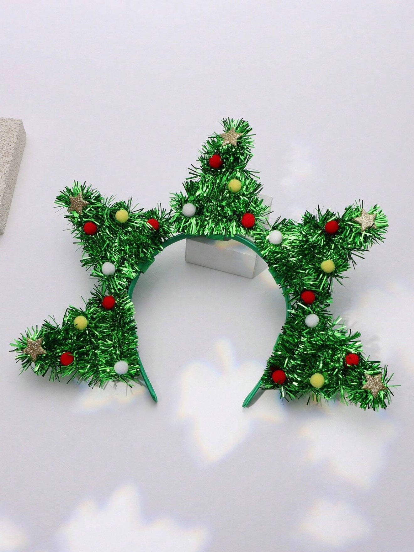 Christmas Tree Headband,green Glitter Tree Headband,christmas Tree ...