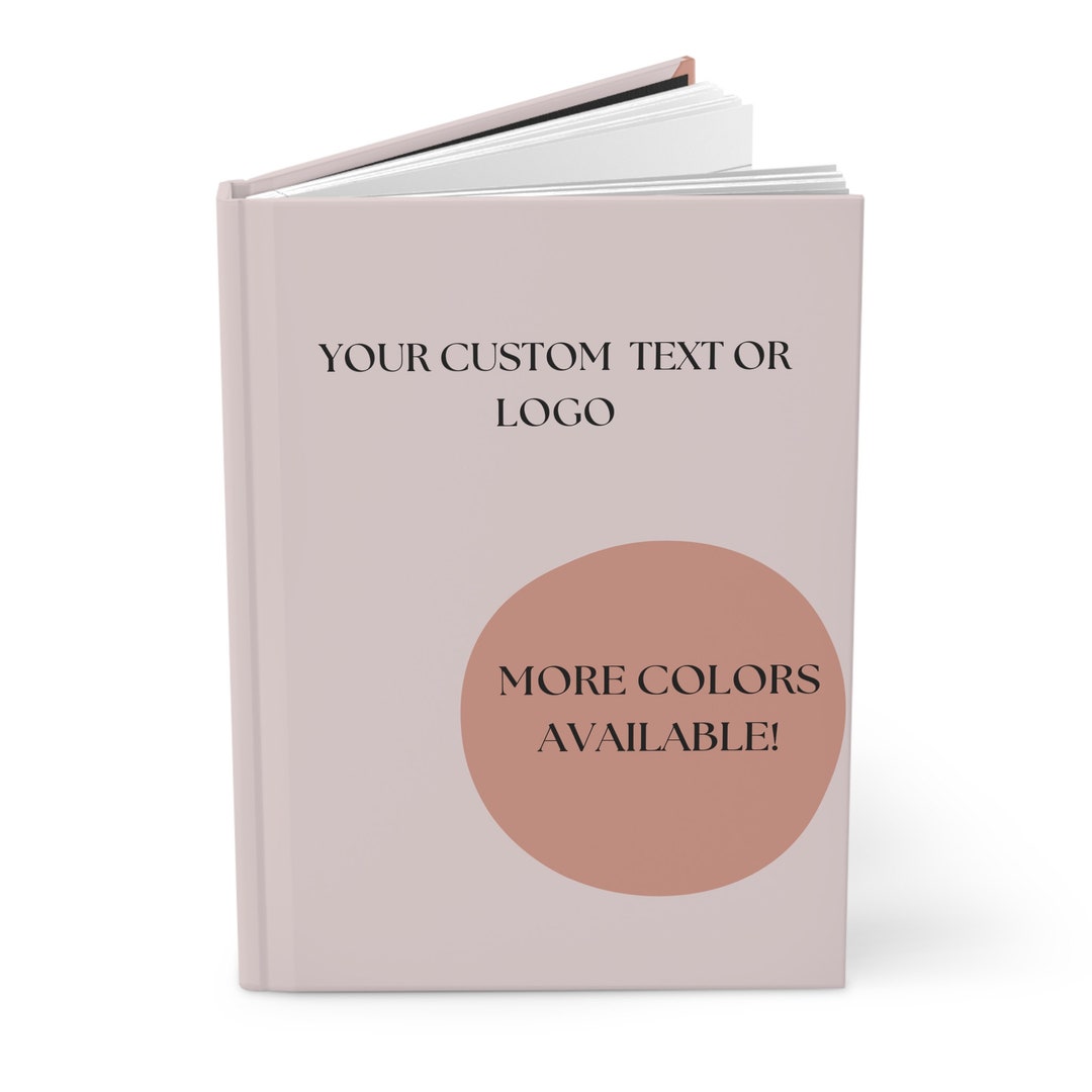 Personalized Hardcover Journal// Logos, Design, & Text - Etsy