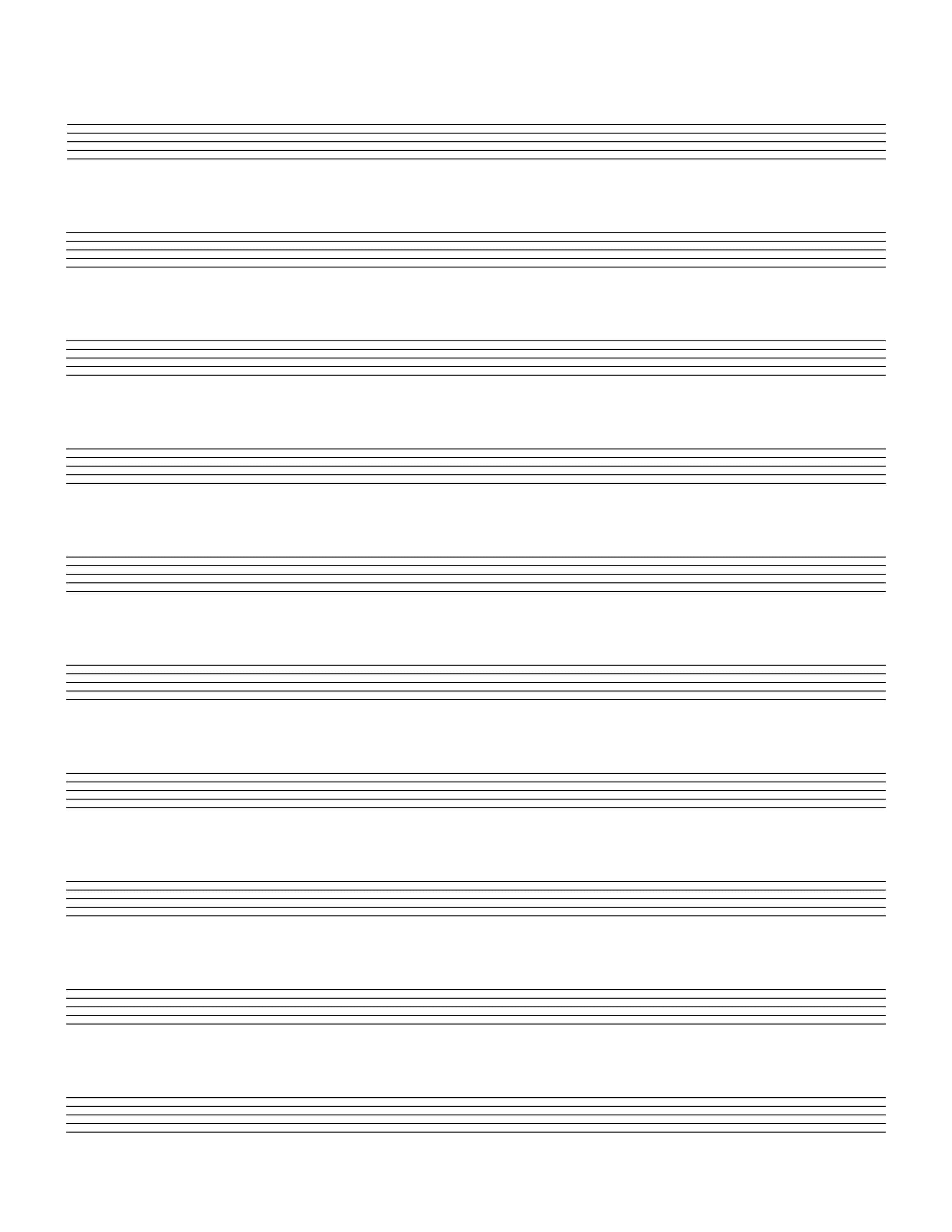 Blank Sheet of Music Paper - Etsy