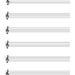 Blank Music Sheet With Treble Clef - Etsy