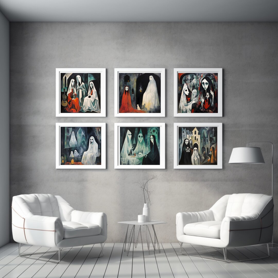 PRINTABLE Halloween Wall Decor, Ghost Posters, Gorgeous Digital Art ...