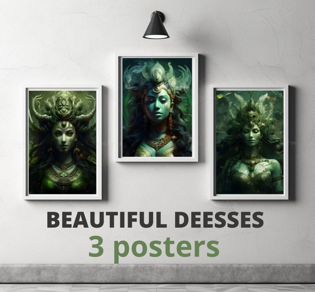 Digital Wall Art to Print, Goddess Shiva, Magnificent Goddess, Sublime ...