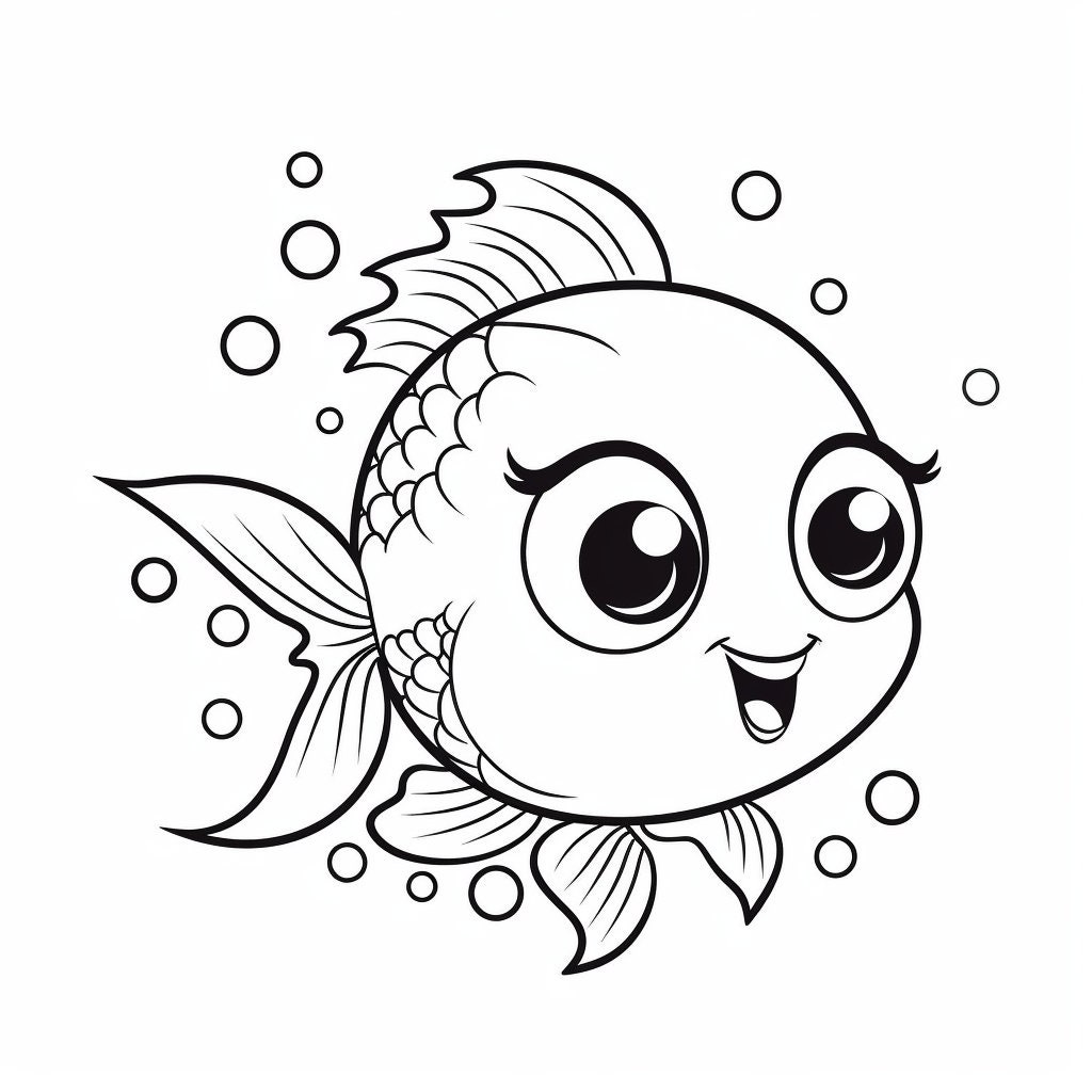 Coloring for Children, Coloring Page for Kids, Child, Marine World ...